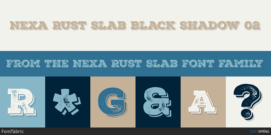 Nexa Rust Slab Black Shadow 02 Font