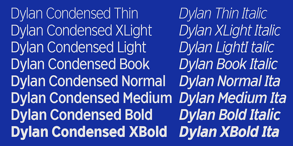 Dylan Condensed Font