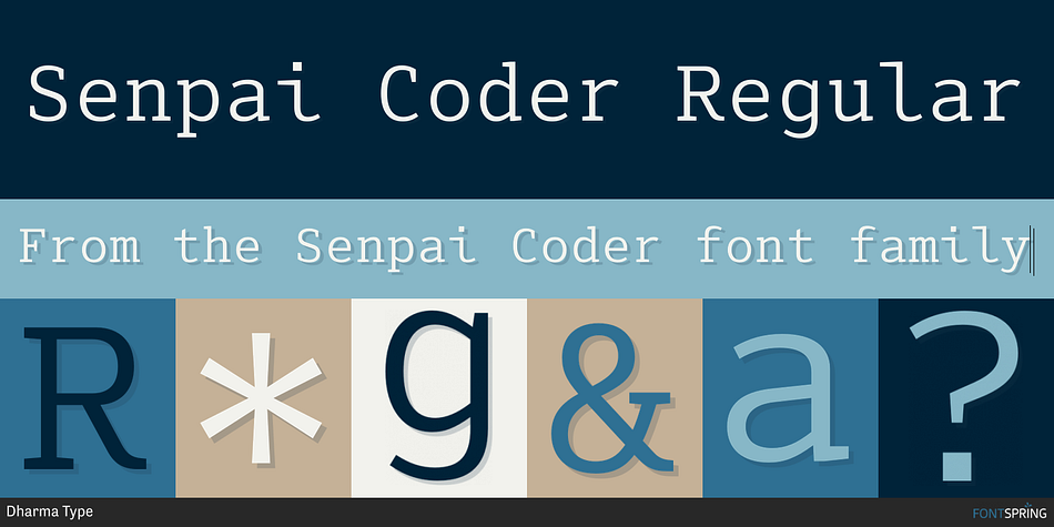 Senpai Coder Regular Font
