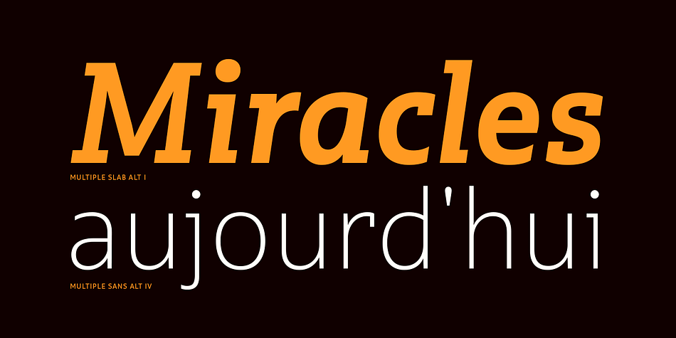 Multiple Font
