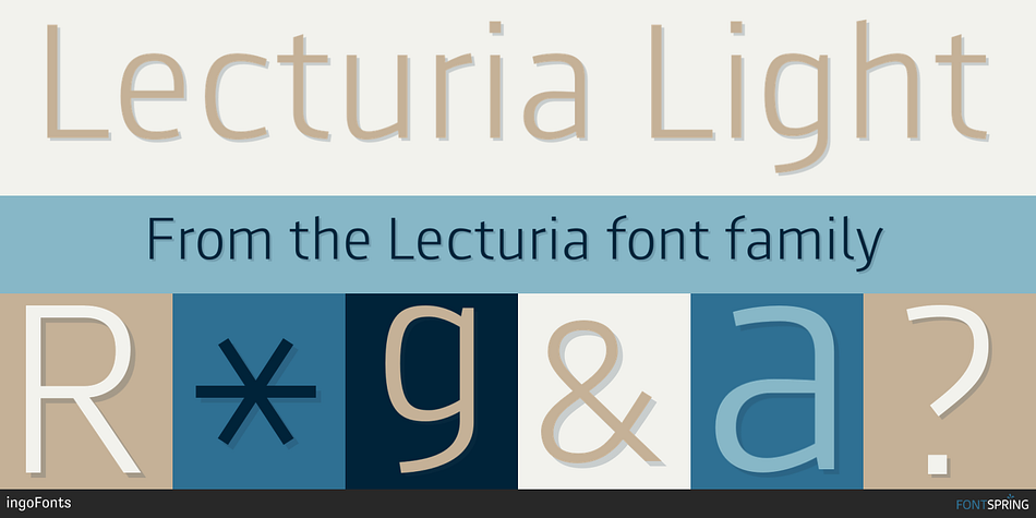 Lecturia Light Font