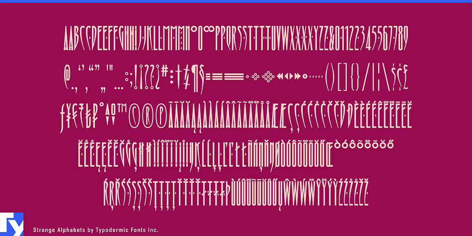 Strange Alphabets Font