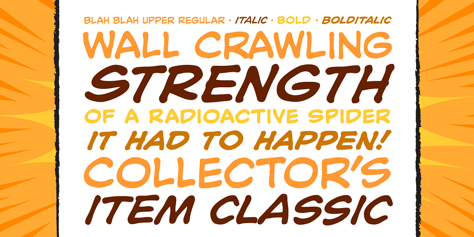 Blah Blah Upper Font
