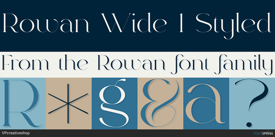 Rowan Wide 1 Styled Font
