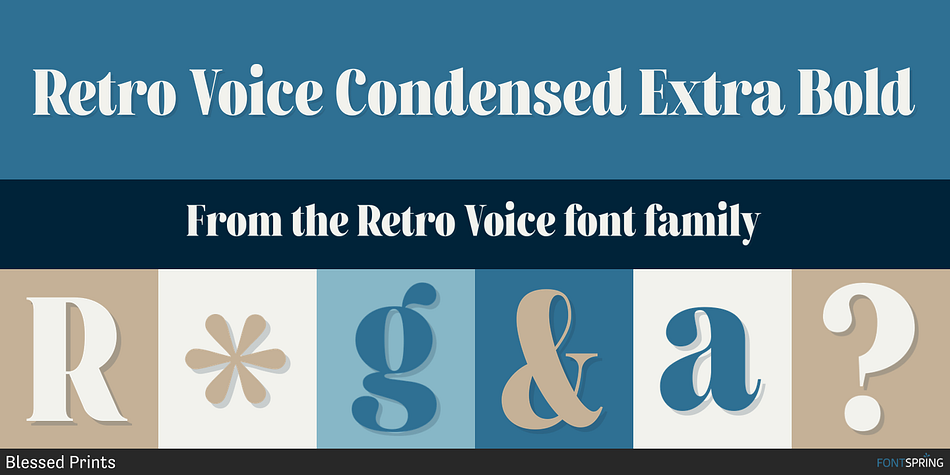 Retro Voice Condensed Extra Bold Font