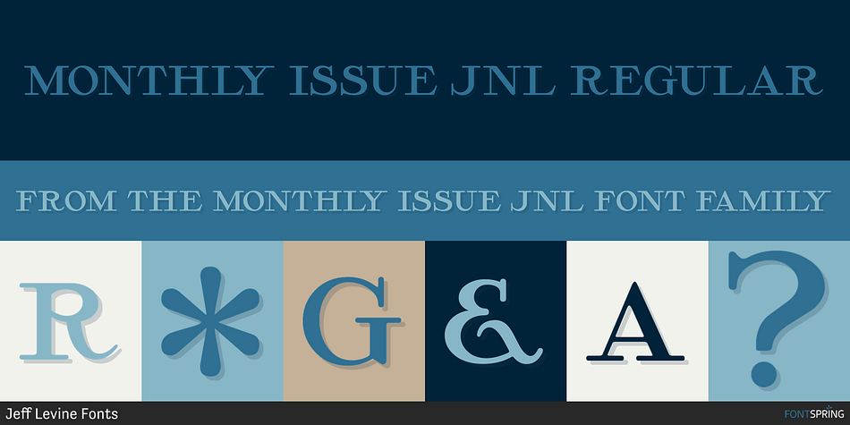 Monthly Issue JNL Regular Font