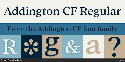 Fonts similar to Addington CF