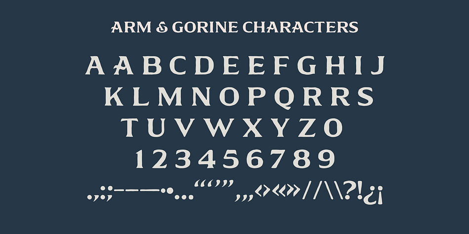 Arm & Gorine Font