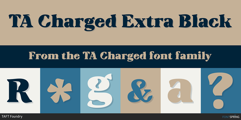 TA Charged Extra Black Font