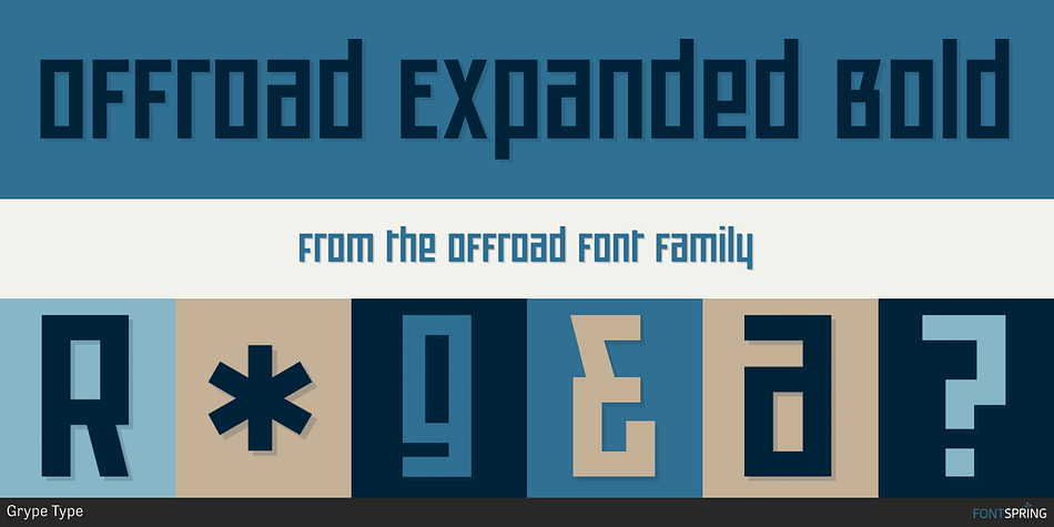 Offroad Expanded Font