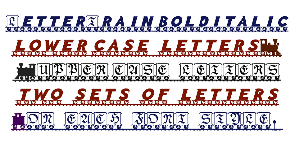 LetterTrain Font