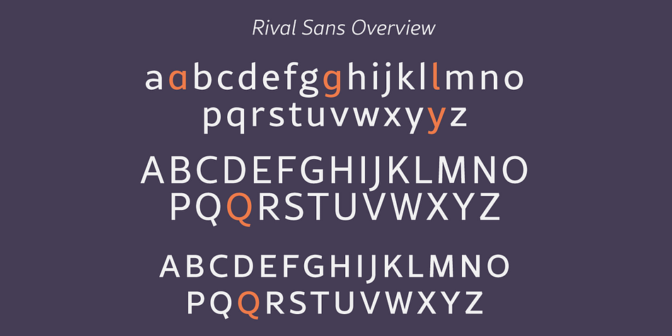 Rival Sans Font