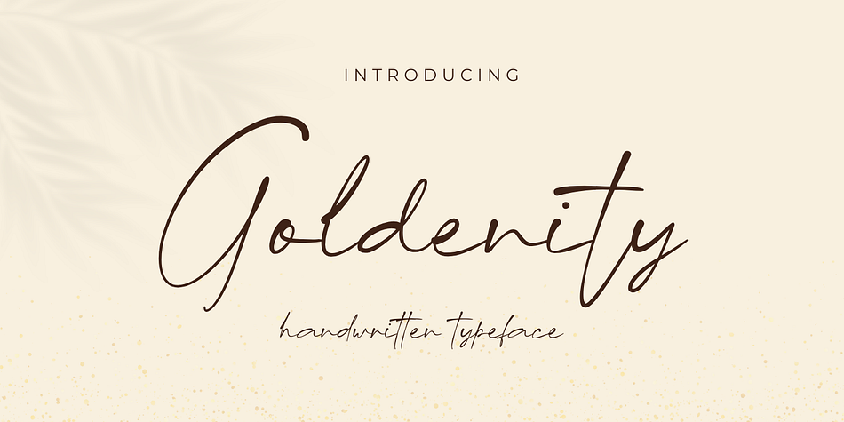 Goldenity Font