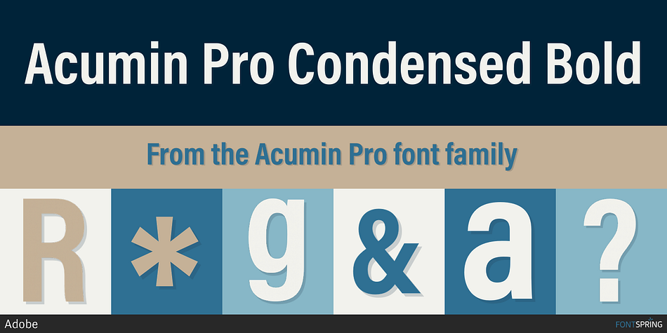 Acumin Pro Condensed Font