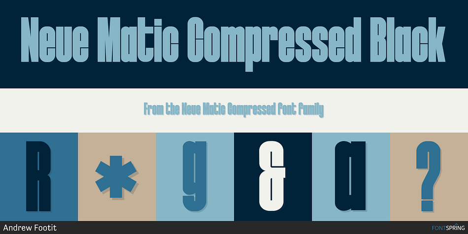 Neue Matic Compressed Black Font