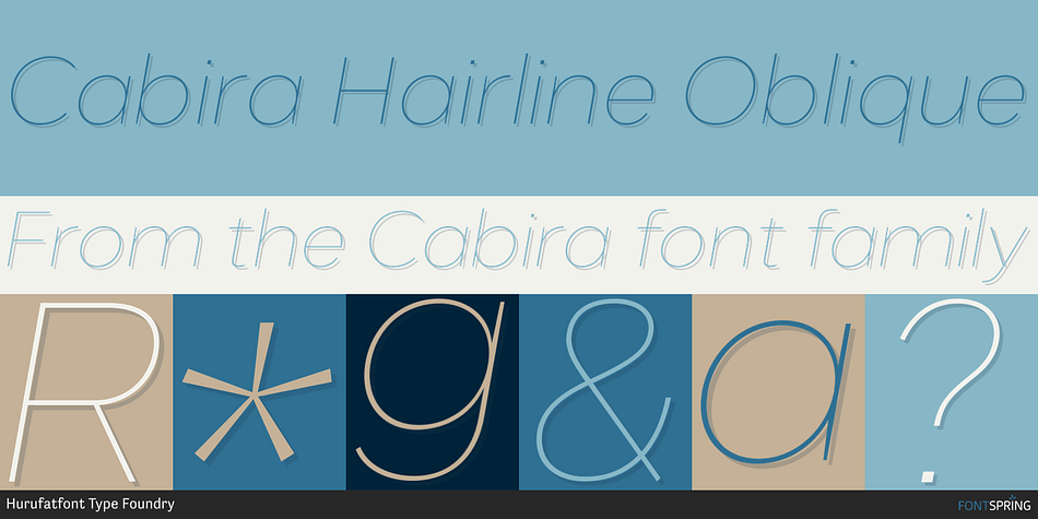 Cabira Hairline Oblique Font