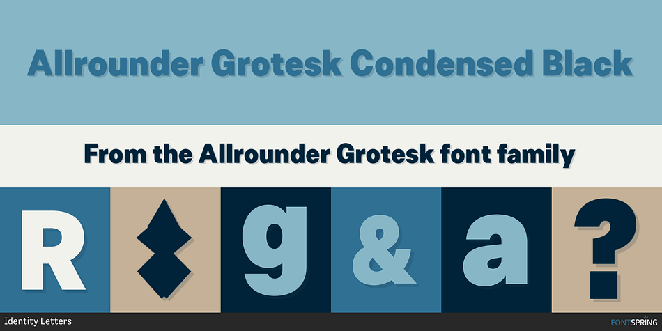 Allrounder Grotesk Condensed Black Font