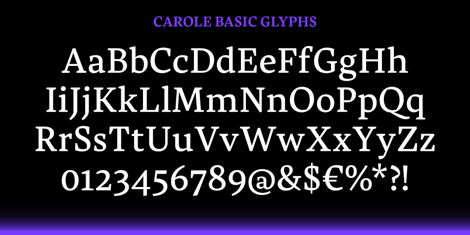 Carole Serif Variable Font Family by Schriftlabor - Fontspring