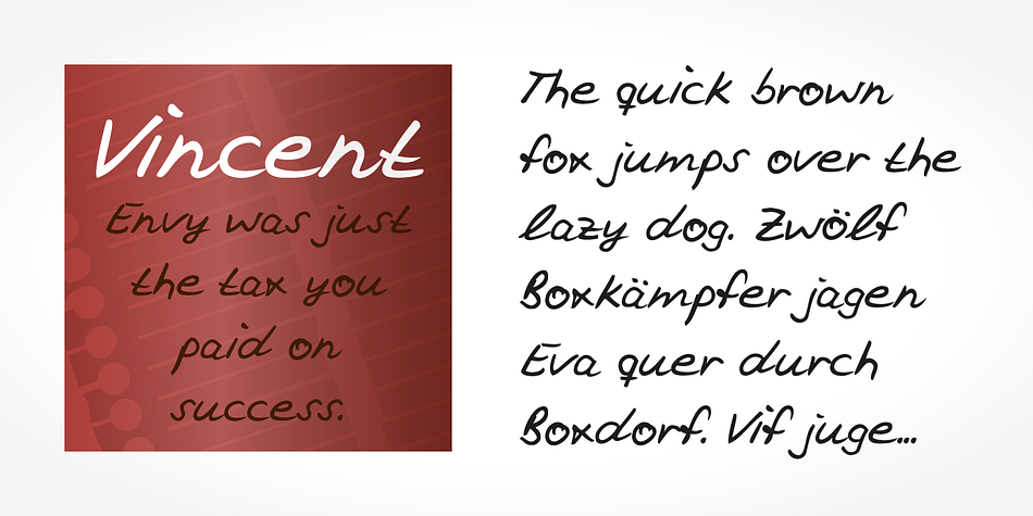 Vincent Handwriting Font