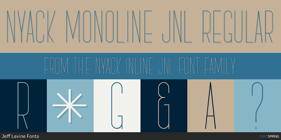 Nyack Inline JNL Font