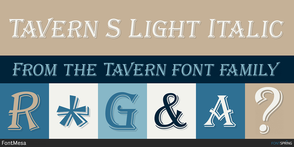 Tavern S Set Collection by FontMesa - Fontspring
