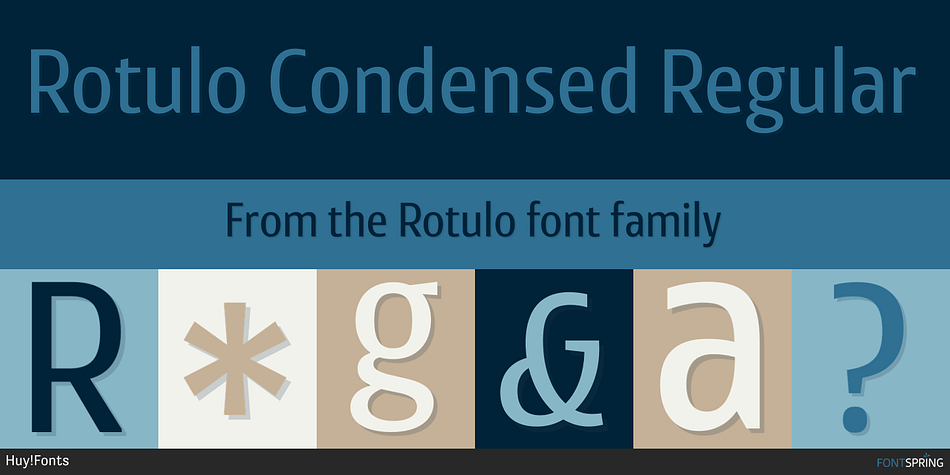 Rotulo Condensed Regular Font