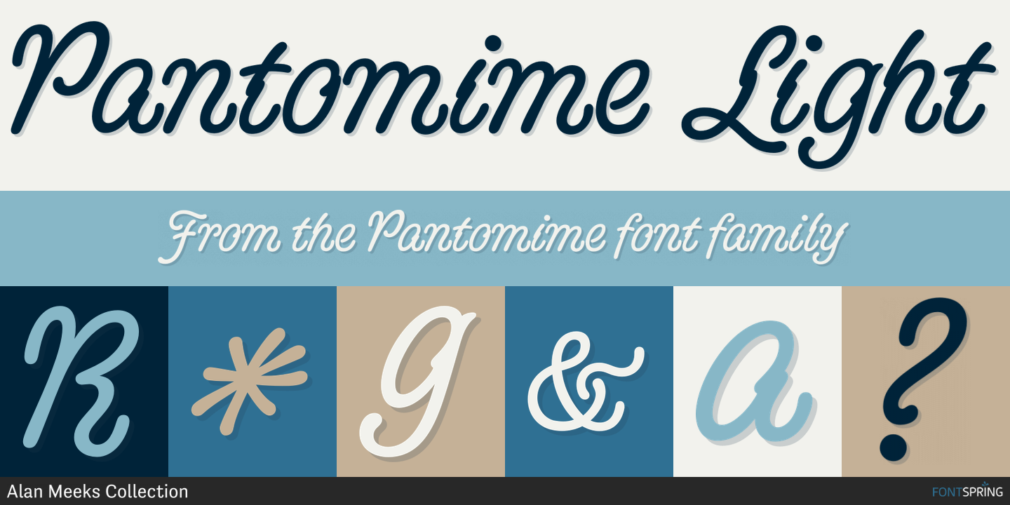 Fonts similar to Pantomime