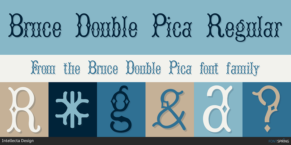 Bruce Double Pica Regular Font