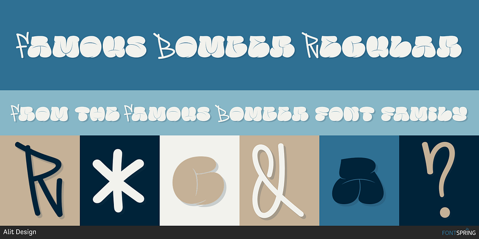Famous Bomber Regular Font