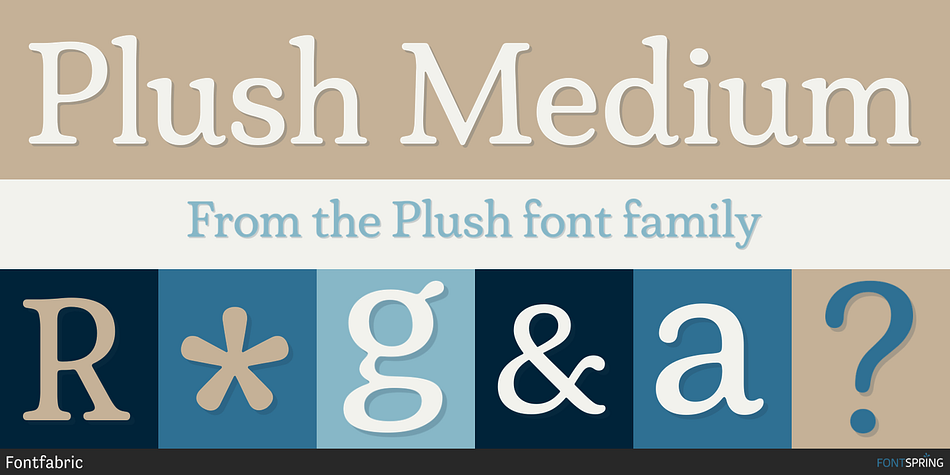 Plush Medium Font