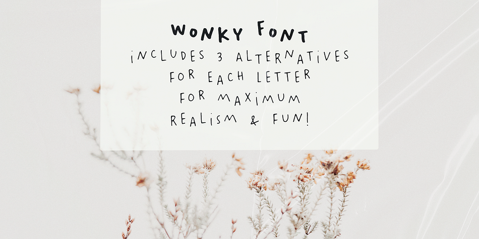 Wonky Font