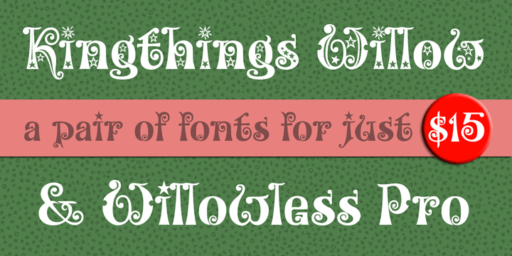 Kingthings Willow Pro Font