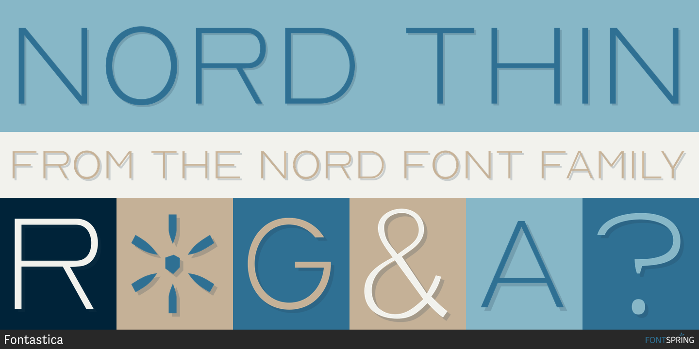 Fonts similar to NORD