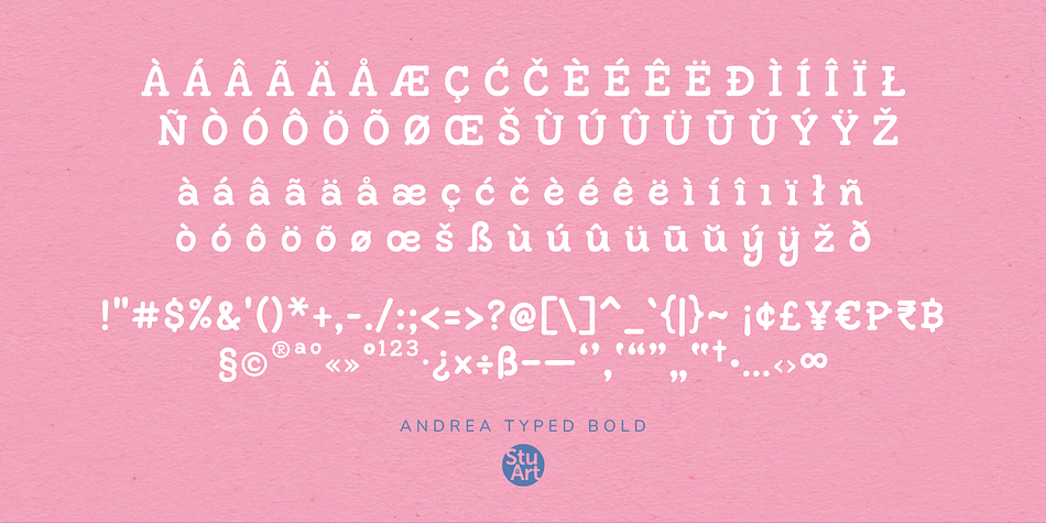 Andrea Typed Font