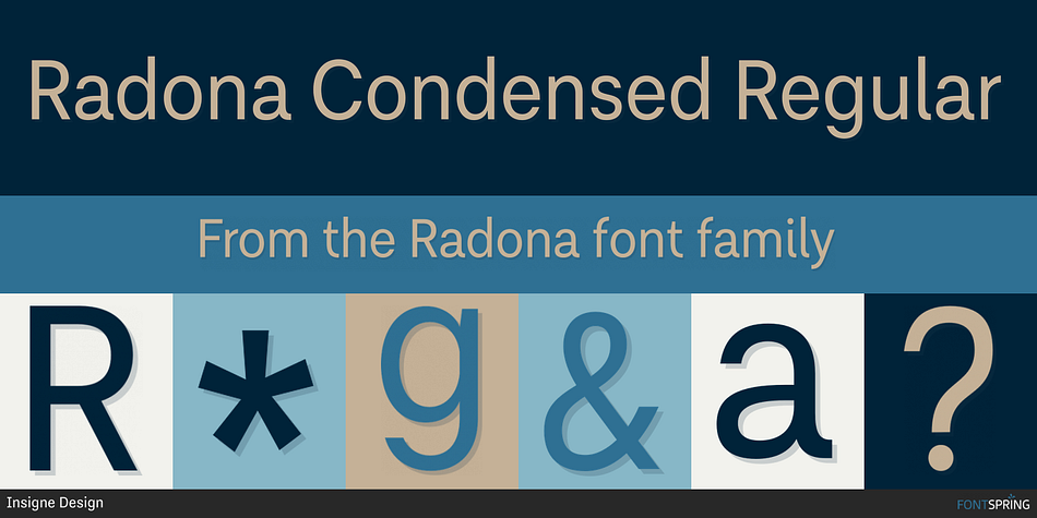 Radona Condensed Regular Font