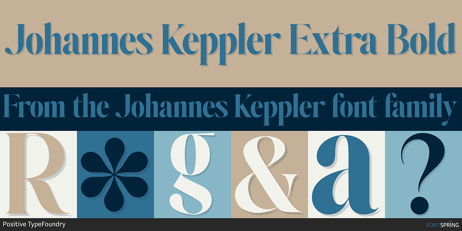 Johannes Keppler Extra Bold Font