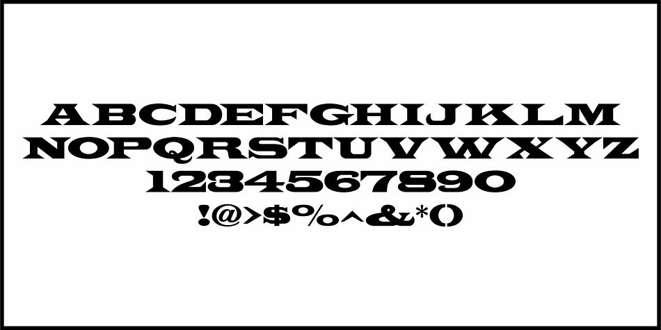 West Fork JNL Font