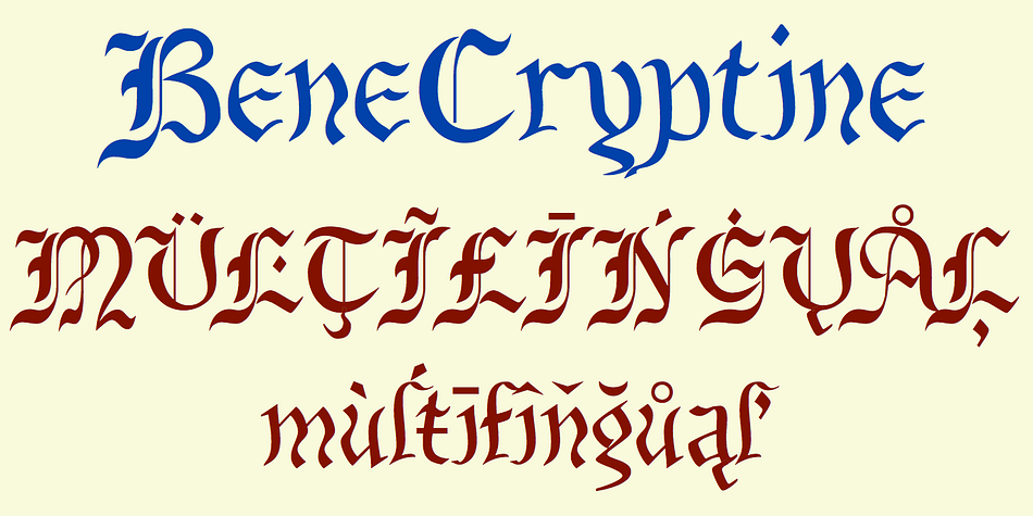 BeneCryptine Font