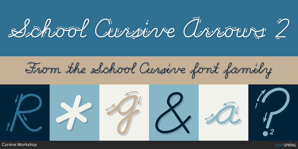 School Cursive Arrows 2 Font