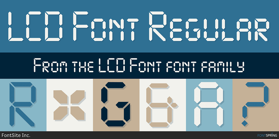 LCD Font Font