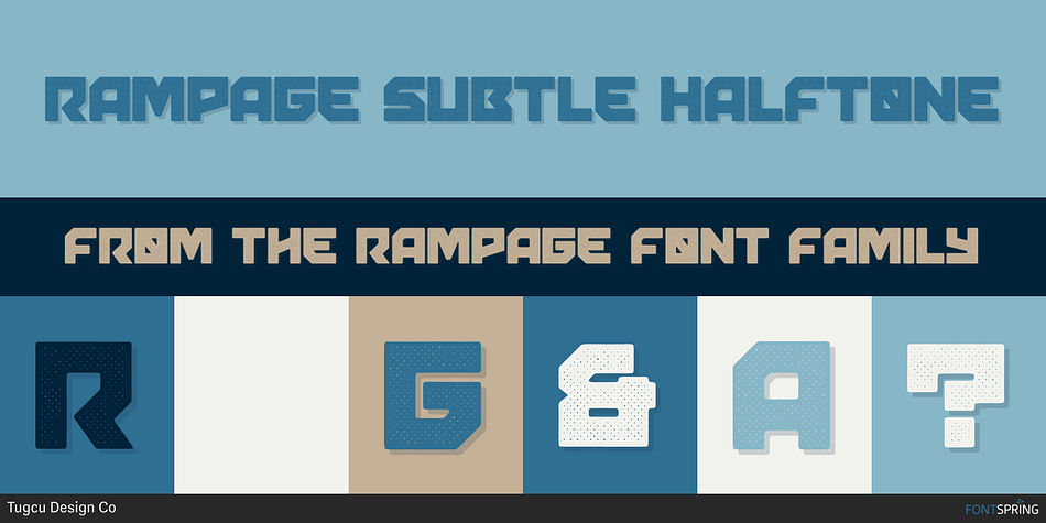 Rampage Subtle Halftone Font