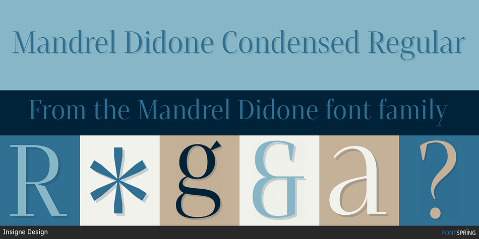 Mandrel Didone Condensed Regular Font