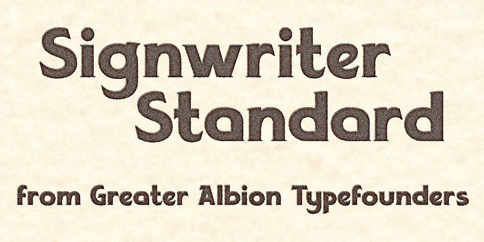 Signwriter Standard Font