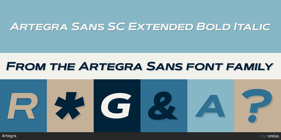 Artegra Sans Extended Thin + Regular + Bold + Blac Font