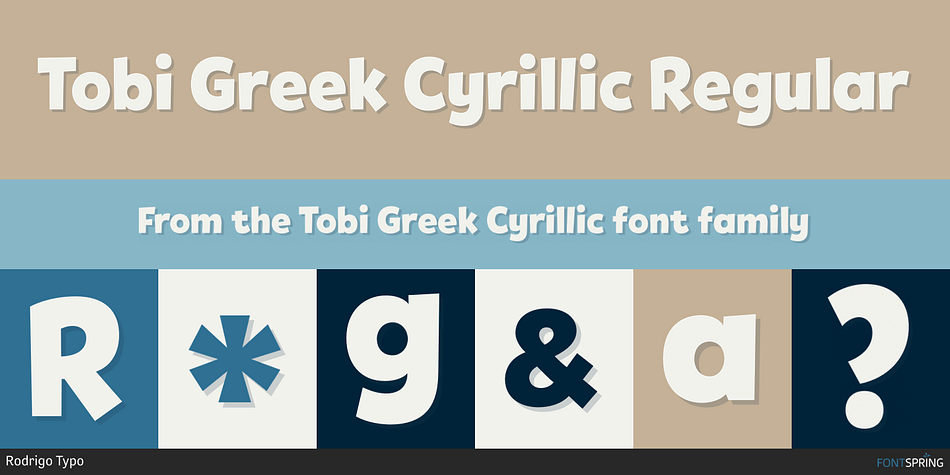 Tobi Greek Cyrillic Regular Font