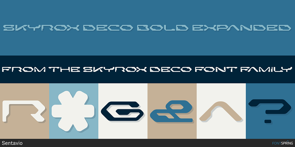 Skyrox Deco Bold Expanded Font