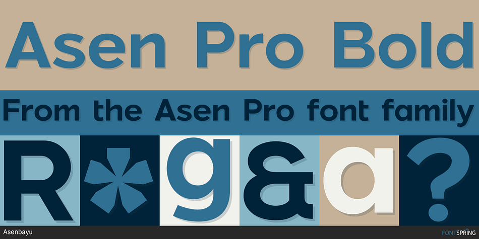Asen Pro Bold Font