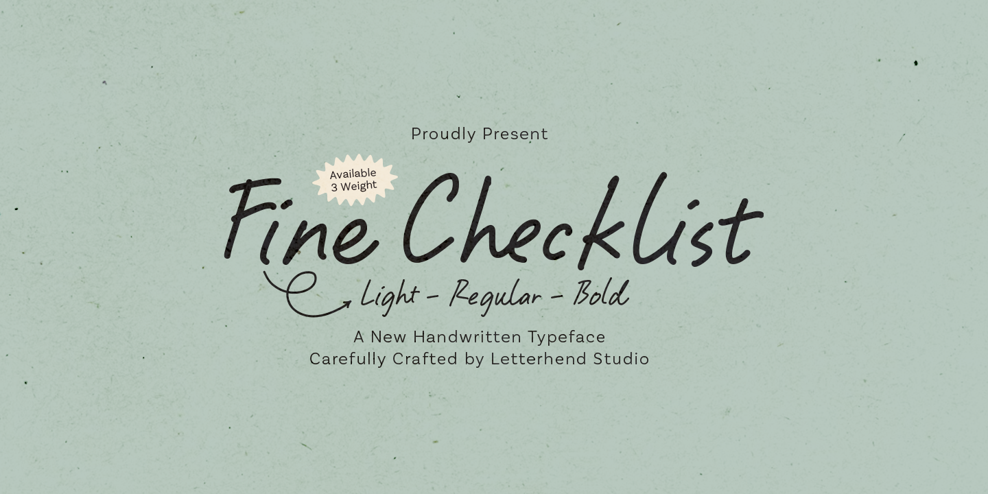 Fine Checklist Font