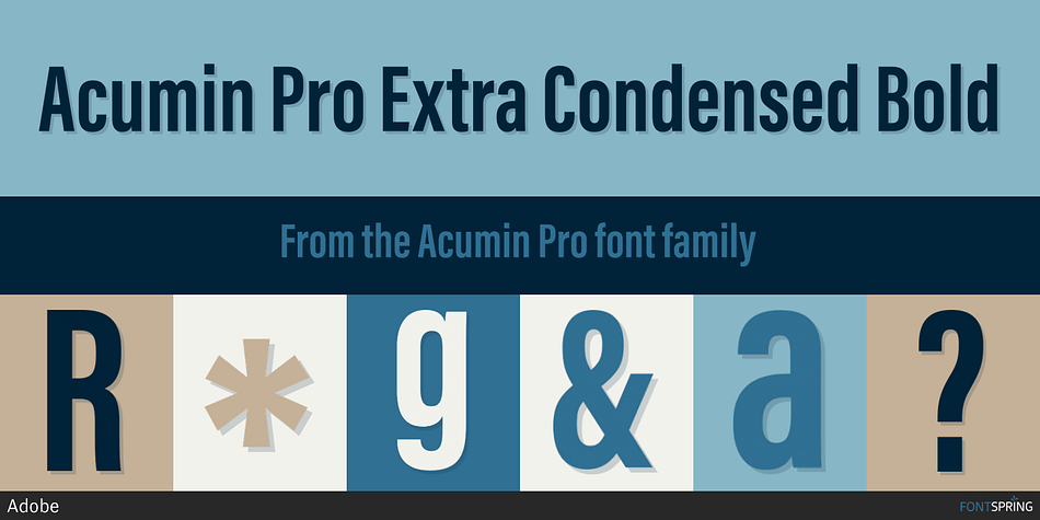 Acumin Pro Extra Condensed Font