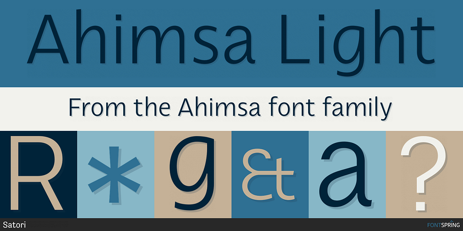 Ahimsa Light Font